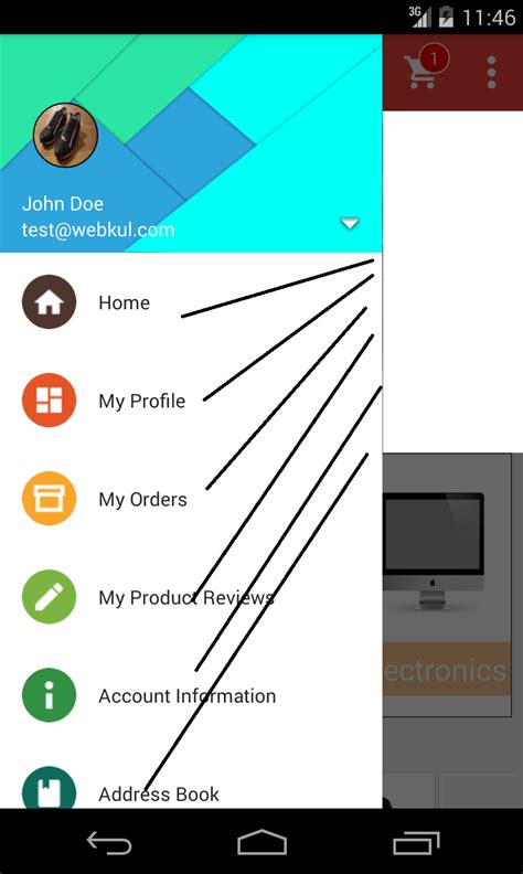 how to control the navigation drawer items through a checkbox on