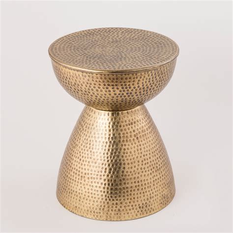 Antique Brass Side Table