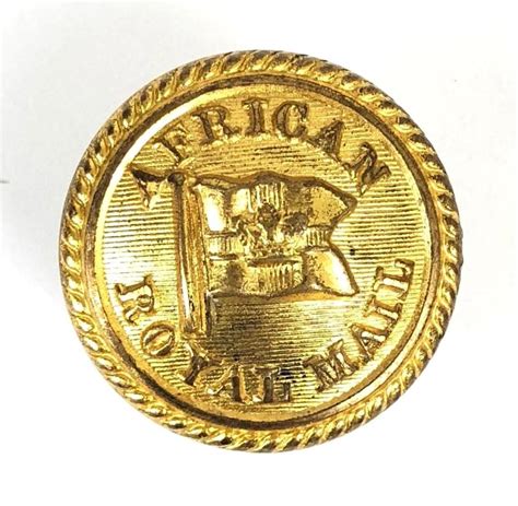 Sally Bosleys Badge Shop Victorian African Royal Mail Officer Quality Gilt Button By Baker