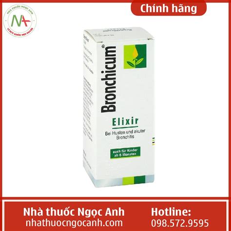 Thuốc Ho Bronchicum Elixir Cách Dùng Review Giá Bao Nhiêu Mua ở đâu