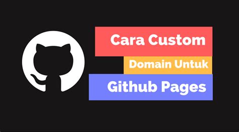Cara Custom Domain Untuk Github Pages Indra Kusuma