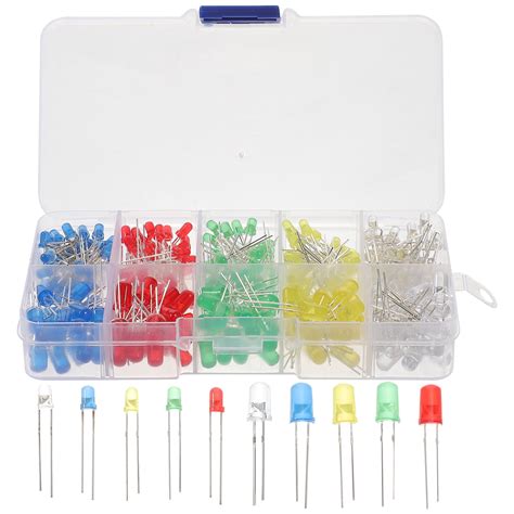 Hytrove Tiny Led Lights Led Diode Assorted Color Small Rectangular Time 300 Pcs