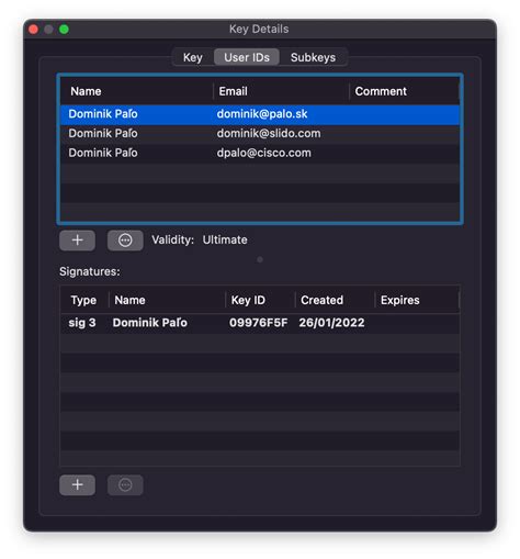Show All User IDs In The GPG Keys List Issue Fork Dev Tracker GitHub