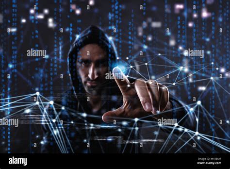 Hacker Reading Personal Information Concept Of Privacy And Security Stock Photo Alamy