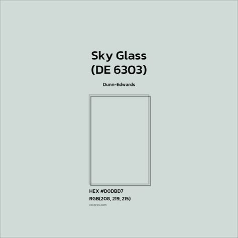 Sky Glass De 6303 Complementary Or Opposite Color Name And Code