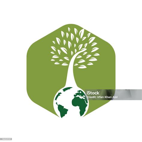 하트 벡터 로고 디자인 템플릿글로브 트리 행성과 에코 기호 또는 아이콘 개념에 대한 스톡 벡터 아트 및 기타 이미지 개념