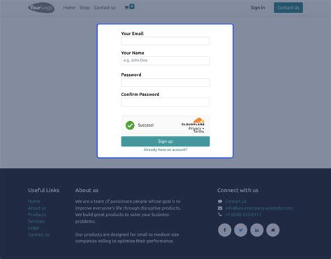 Odoo Cloudflare Turnstile Authentication Webkul