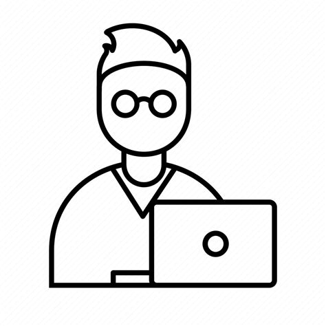 Developer Hacker Ingenier Jobs Nerd Programmer Web Icon