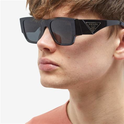 Prada Eyewear Mens Pr 10zs Sunglasses In Black Prada