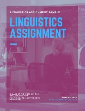 Linguistics Assignment