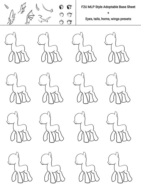 F2u Mlp Style Adopt Batch Base By Aithusalive On Deviantart