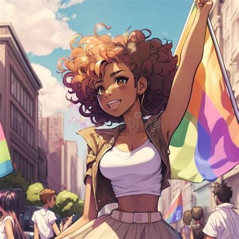 Portrait Pride And Woman In City With Flag For Lgbtq Community Ally