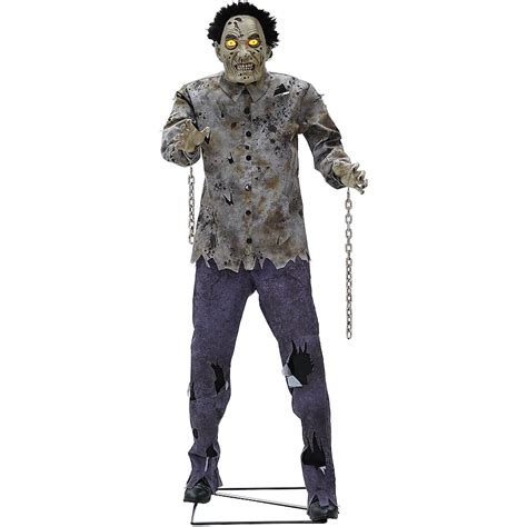 Haunted Hill Farm 6 Ft Freestanding Motion Activated Lighted Zombie