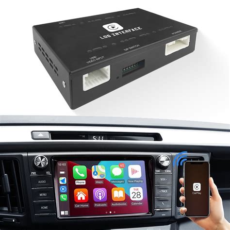 Wireless Carplay Interface Android Auto For Toyota Cars Highlander Prius Sienna Tacoma Hilux