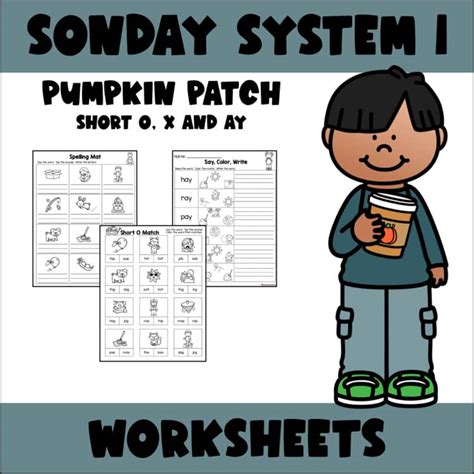Sor Pumpkin Patch Themed Worksheets Sonday System 1 Level 4 6 Aligned