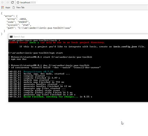 Enoent On First Run · Issue 52 · Ionic Teamionic Pwa Toolkit · Github