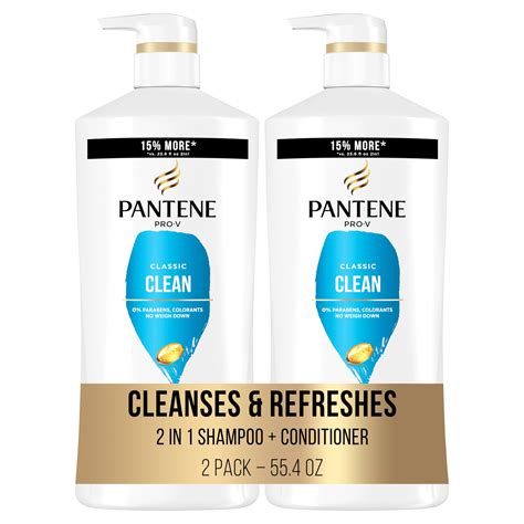 Pantene Pro V Classic Clean 820 Ml 2in1 Shampoo Conditioner Twin Pack