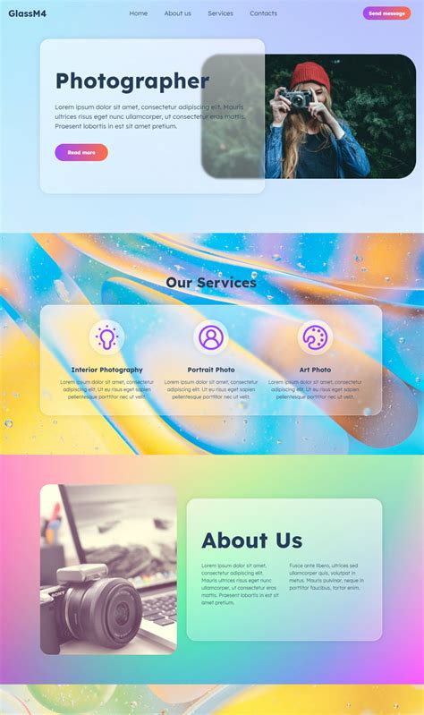 Bootstrap Parallax Scrolling Template