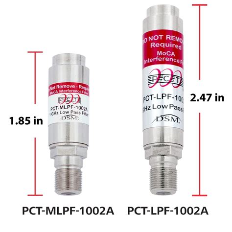Pct Mlpf 1002a Low Pass Moca Filter For Ethernet To Coax With Surge Protection