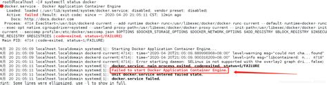 Docker安装完成启动不了（报错：failed To Start Docker Application Container Engine