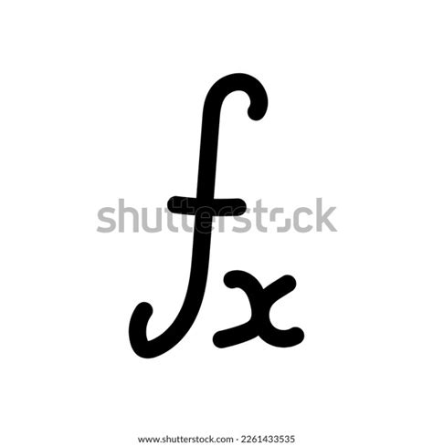 Math Function Symbol Mathematical Function Icon Stock Vector Royalty Free 2261433535