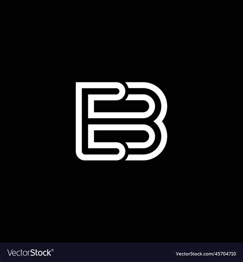 Eb Or Be Abstract Outstanding Professional Vector Image