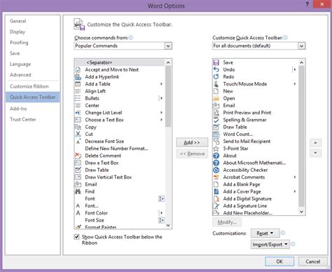 Add Commands To The Quick Access Toolbar In Microsoft® Office Experts