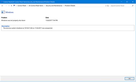 Reliability Monitor Shows Repeated Unexpected Shutdowns When Shut Down Windows 10 Forums