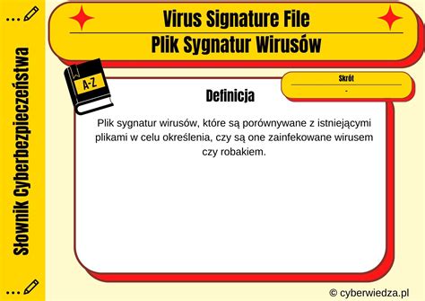 Virus Signature File Plik Sygnatur Wirusów Cyberwiedzapl Cyberbezpieczeństwo Bez Tajemnic Virus Signature File Plik Sygnatur Wirusów Cyberwiedzapl Cyberbezpieczeństwo Bez Tajemnic