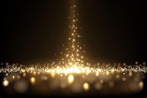금빛 반짝임과 스포트라이트 광선에서 떨어지는 색종이의 반짝임 입자의 파열 무대에 대한 스톡 벡터 아트 및 기타 이미지 무대 3차원 형태 떨어짐 Istock