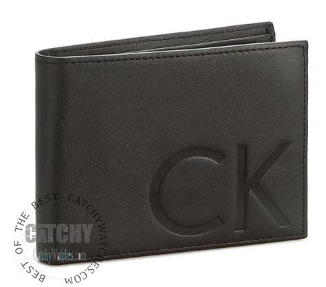 Calvin Klein Wallet Black Genuine Leather Catchy Watches