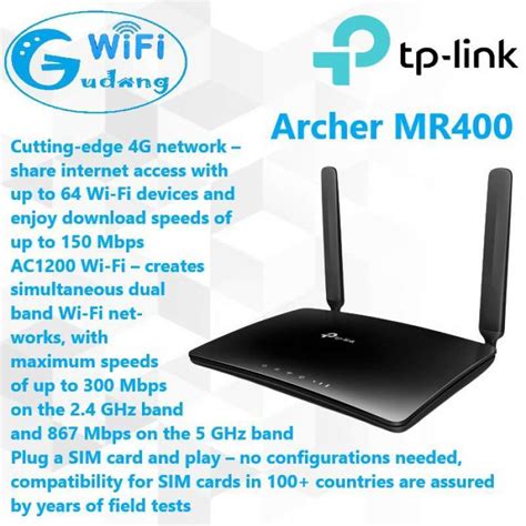 Jual Tp Link Tl Mr Mbps Wireless N G Lte Router G Modem Sim Card Mr Di Seller