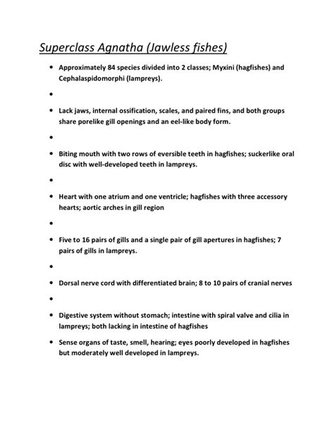 Superclass Agnatha Pdf