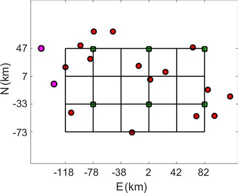 Spatial Distribution Of Gps Circles And Vrs Stations Squares On The