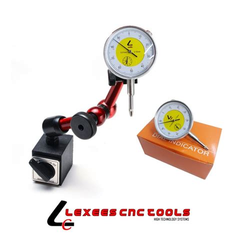 Package Dial Indicator Lexees Magnetic Stand Flexible Mini Small Gauge