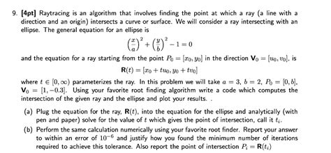 Solved 2 2 9 4pt Raytracing Is An Algorithm That