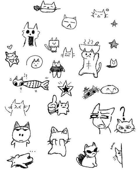 Silly Cats Cat Doodle Cute Easy Doodles Easy Doodles Drawings