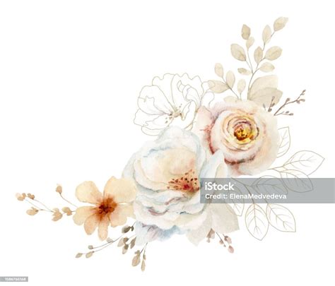 꽃과 나뭇잎이 있는 수채화 벡터 화환은 흰색 배경에 분리되어 있다 장미의 트렌디 한 섬세한 빛 홍당무 인사말 카드 결혼식 문구