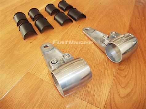 Ceriani Replica Cast Alloy Headlight Brackets Polished