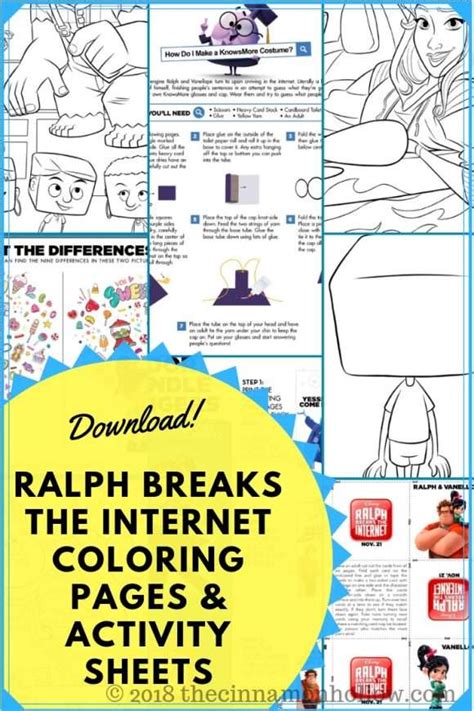 Download Ralph Breaks The Internet Coloring Pages And Activity Sheets