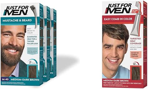 Just For Men Mustache And Beard Beard Dye For Men With Brush