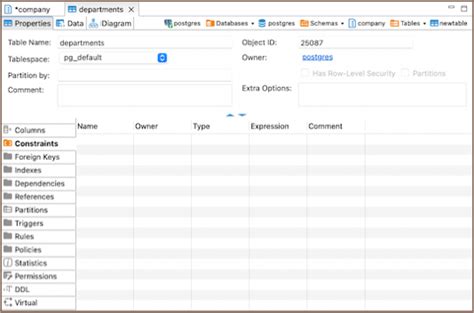 New Table Creation · Dbeaverdbeaver Wiki · Github