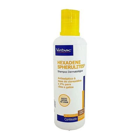 Shampoo Antisséptico Virbac Hexadene Spherulites Casa Do Criador