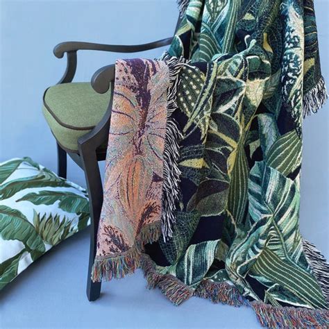 Leaf Throw Blanket Etsy