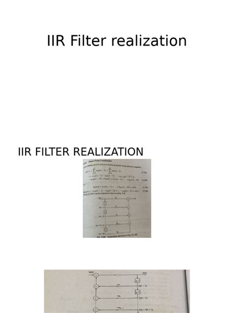 iir filter realization 2 pdf