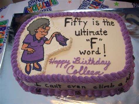 50th Birthday — Over The Hill Funny 50th Birthday Cakes 50th
