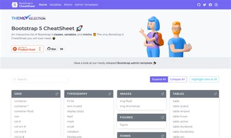Essential Bootstrap 5 Cheat Sheets Css Author