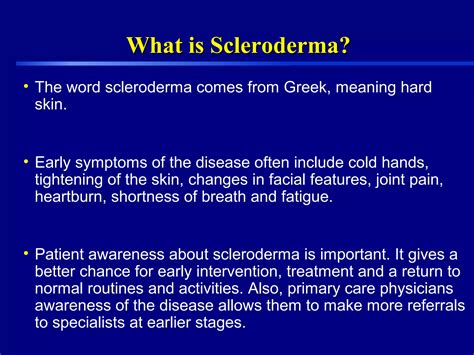 Overview Of Scleroderma Ppt