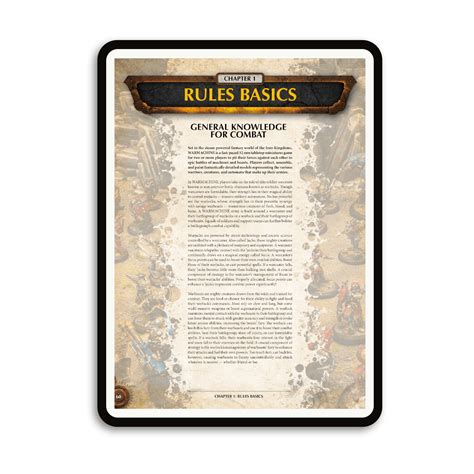 Warmachine Rules Only Pdf