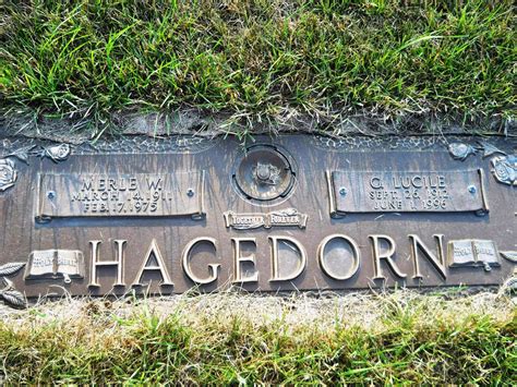 Merle Willard Hagedorn 1911 1975 Find A Grave Memorial